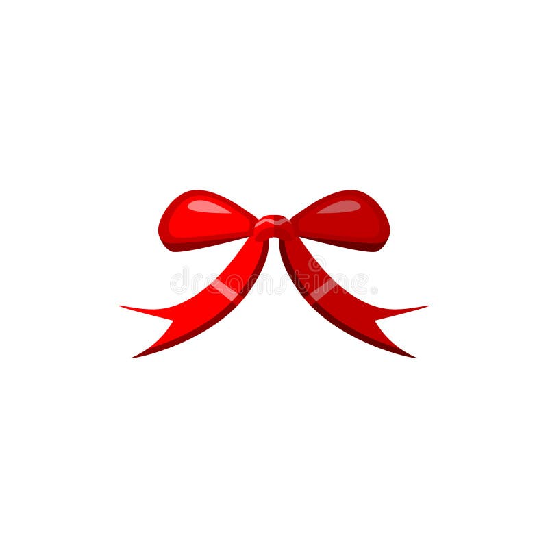 Vector Red Bow Illustration Stock Vector - Illustration of holiday ...