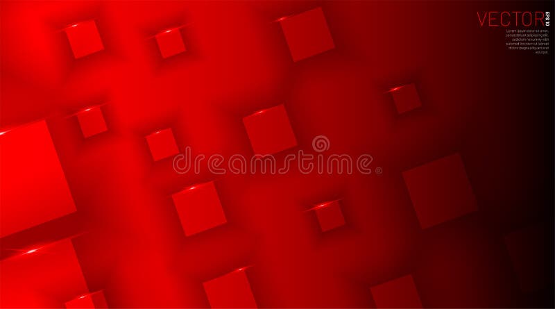 Vector Red Box Abstract Background Gray Blank Stock Vector ...