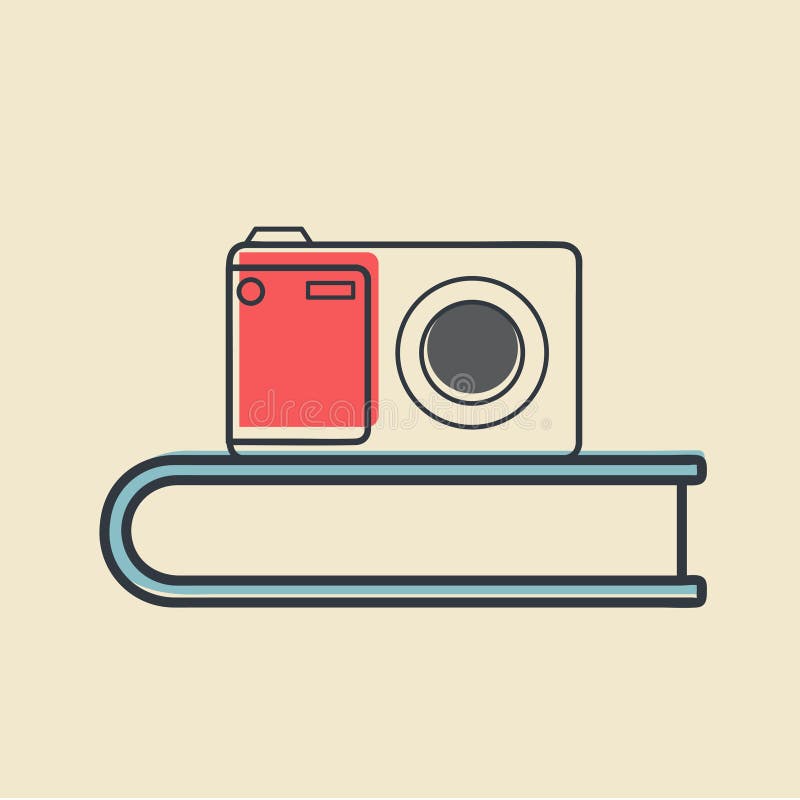 Vector of red camera icon stock vector. Illustration of sign - 100559049