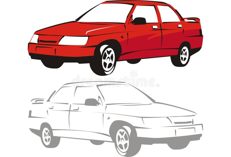 Car - Red Sport Car stock vector. Illustration of speed - 1543946