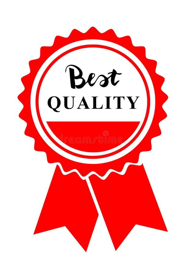 Vector Red Circle with Ribbon Rubber Stamp, Label or Tag Stock Vector ...