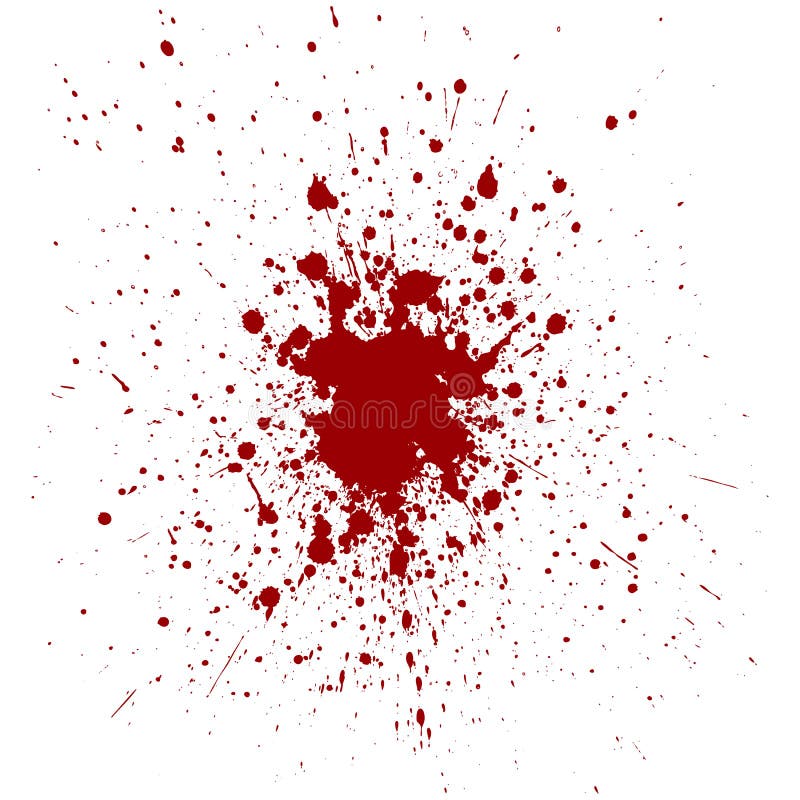 Vector Paint Splatter Red Color with White Background and White Stock ...