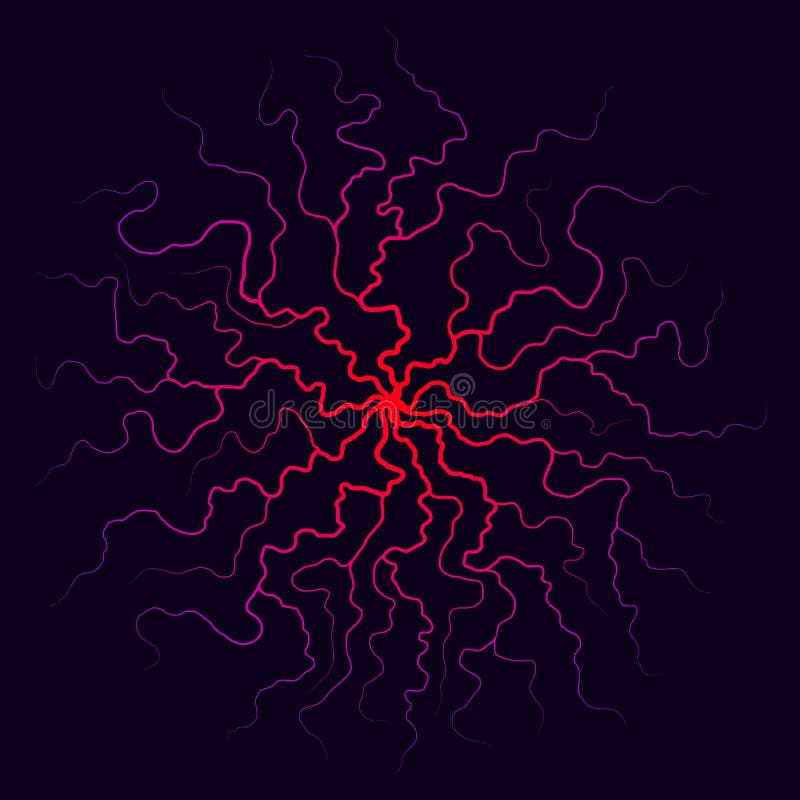 Vector Red Crack. Surface Damage Stock Vector - Illustration of line ...