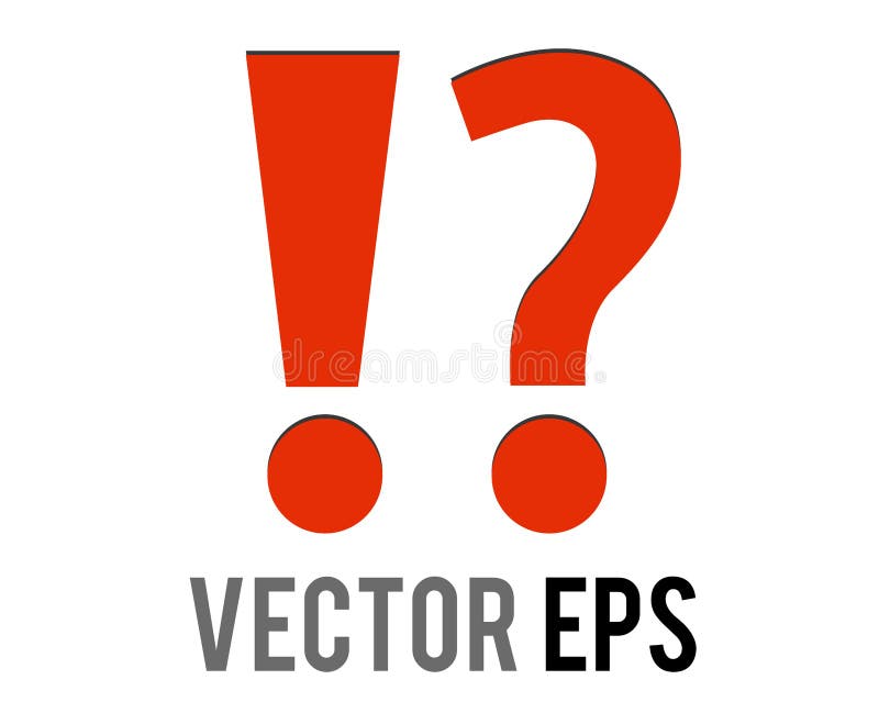 Vector Red Exclamation Question Mark Icon for Speech, Talk, Debate ...