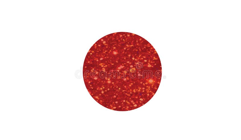 Vector Red Glitter Japan Country Flag Icon Stock Vector - Illustration ...