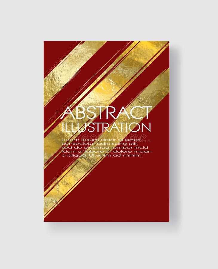 Vector Red and Gold Design Templates. Abstract Illustration Eps10 Stock ...