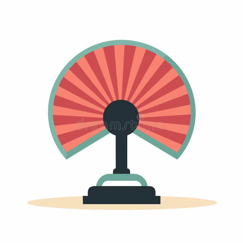 Vector of a Red and Green Fan Icon on a White Background Stock Vector ...