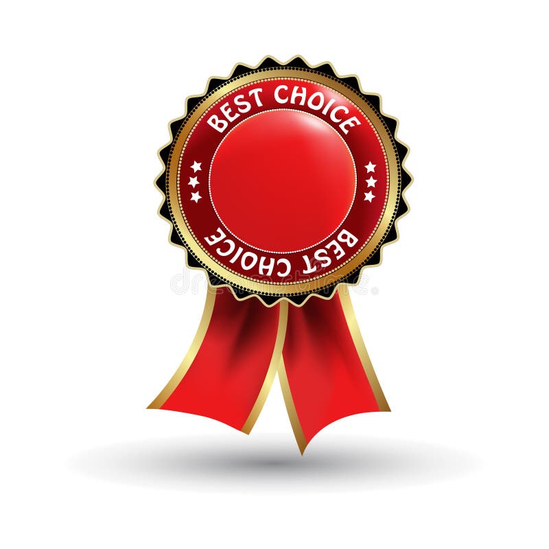 Vector Red Label - Best Choice Stock Vector - Illustration of mark ...