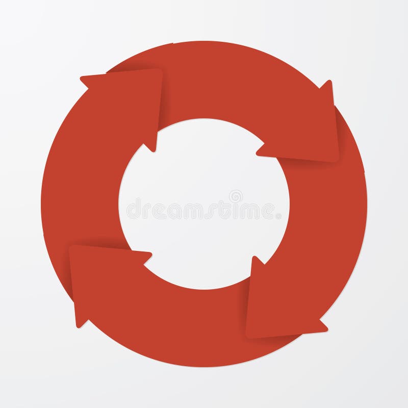 Vector Red Life Cycle Arrow Diagram Steps Stock Illustrations – 11 ...
