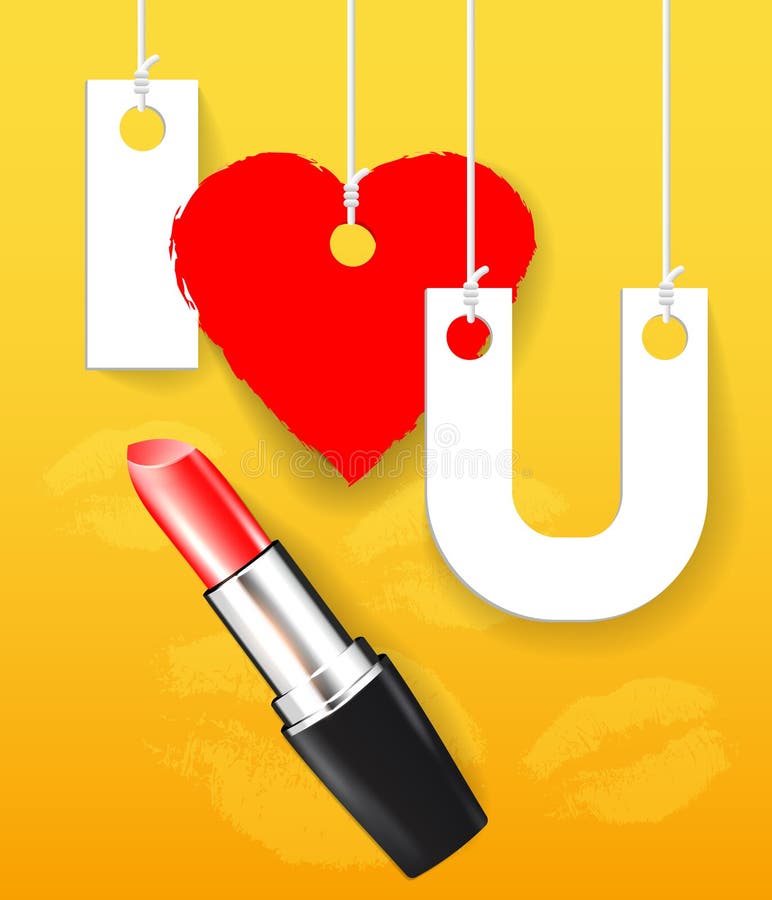 Red Lipstick Letters Images Stock Illustrations – 166 Red Lipstick ...