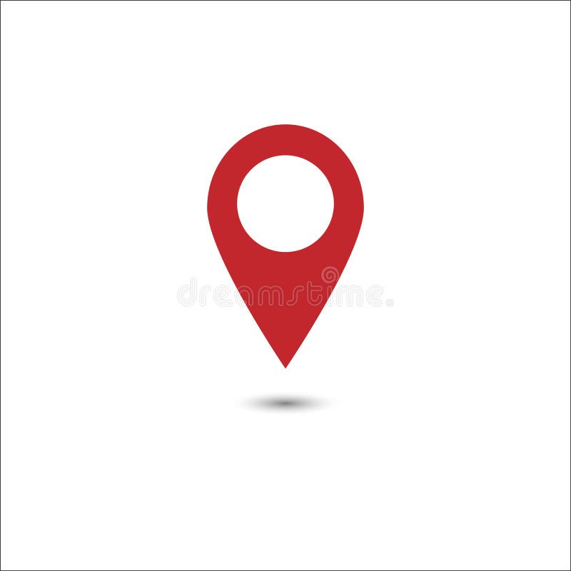 Vector of Red Map Pointer Icon. GPS Location Symbol Stock Illustration ... Vector of Red Map Pointer Icon. GPS Location Symbol Stock Illustration ...