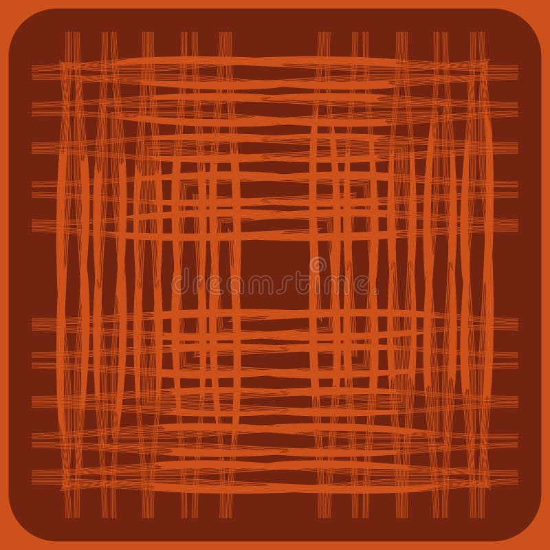 Vector Red-orange Abstract Pattern in a Square.abstract Fantastic ...