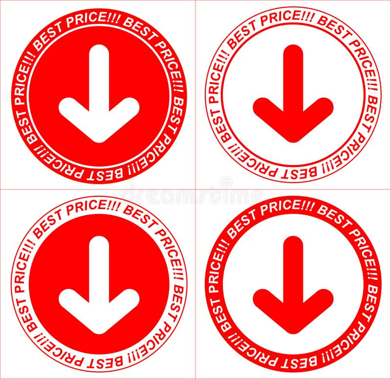 Vector Set of Best Choice Stickers Stock Vector - Illustration of ...