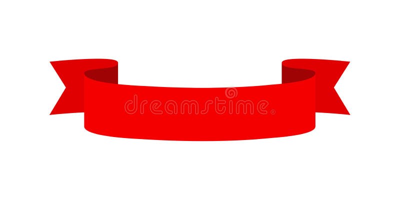 Red Banner Vector Png