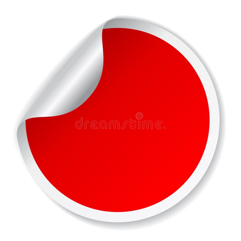 Vector red round sticker stock illustration. Illustration of labels ... Vector red round sticker stock illustration. Illustration of labels ...