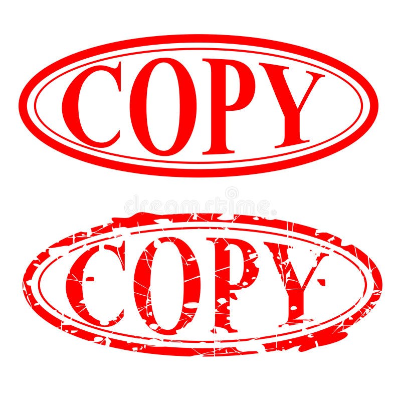 Red Rubber Stamp, Copy Isolated on White Background Stock Vector ...