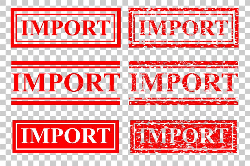 Red Rubber Stamp Effect, Import at Transparent Effect Background Stock ... Red Rubber Stamp Effect, Import at Transparent Effect Background Stock ...