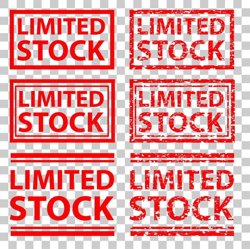Red Rubber Stamp Effect, Limited Stock, at Transparent Effect ... Red Rubber Stamp Effect, Limited Stock, at Transparent Effect ...