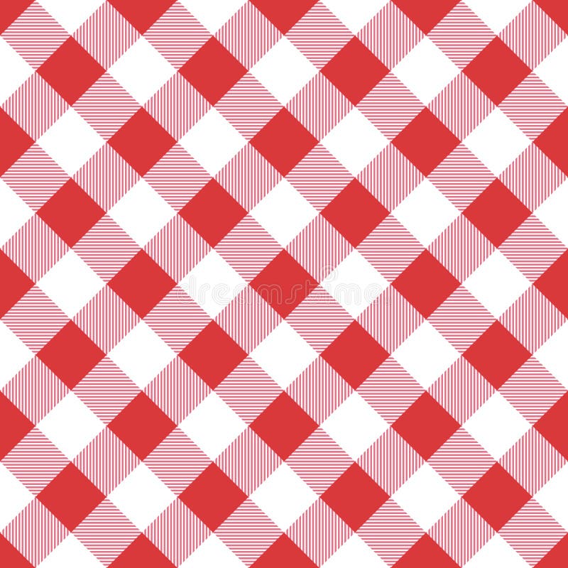 Vector Red Seamless Table Cloth Texture. Vector Illustration Stock ...