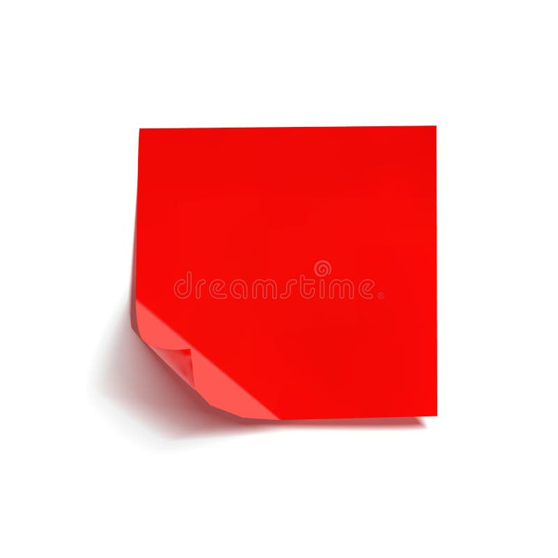 Vector Red Square Sticker Isolated. Stock Vector - Illustration of ...