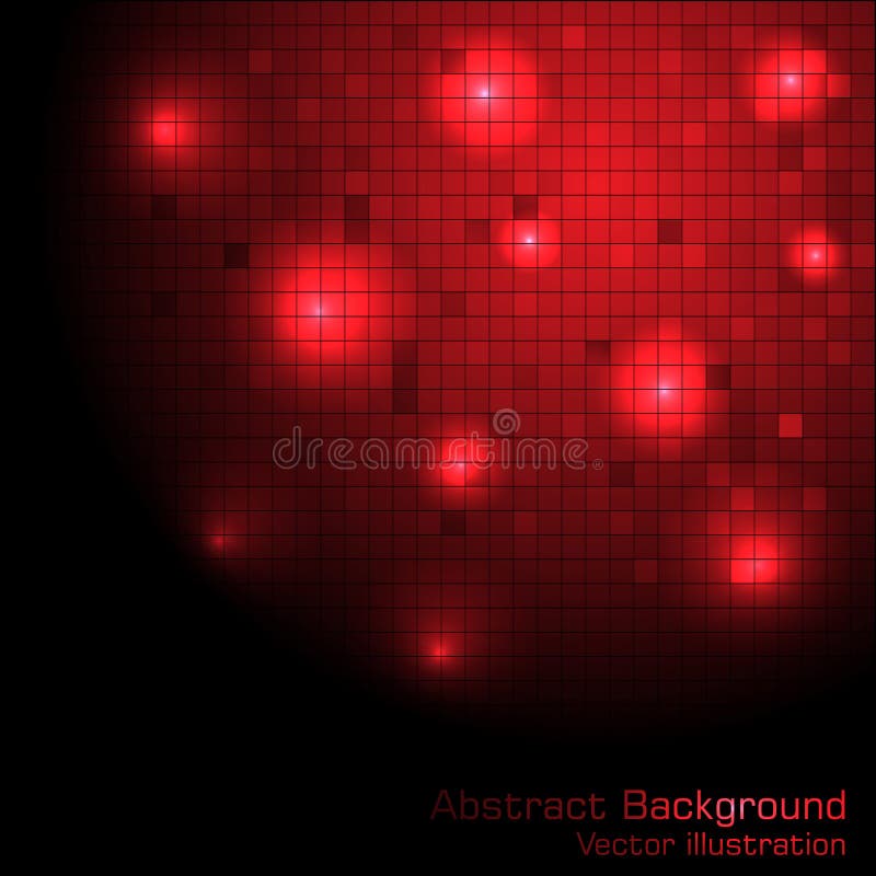 Vector red tech background stock vector. Illustration of blueprint ...