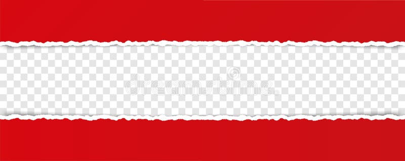 Vector Red Torn Paper with Ripped Edges with Space for Your Text Stock ...