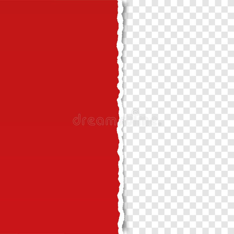 Vector Red Torn Paper with Ripped Edges with Space for Your Text Stock ...