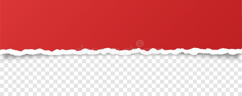 Vector Red Torn Paper with Ripped Edges with Space for Your Text Stock ...