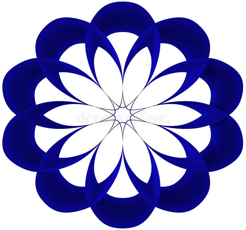 Vector Redondo Azul Del Extracto Del Modelo Stock de ilustración ...