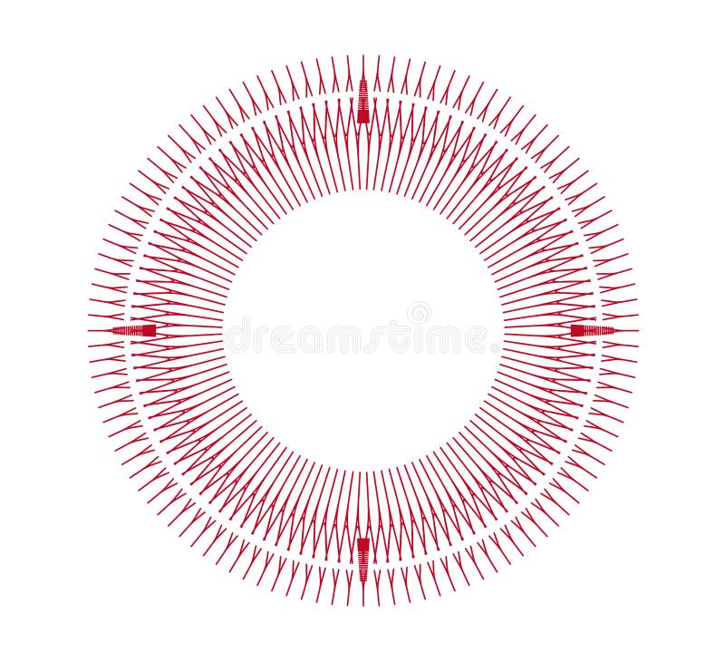 Vector Redondo De La Blanco Ilustración del Vector - Ilustración de ...