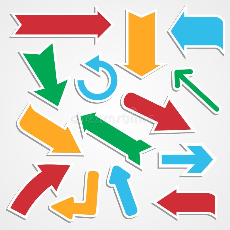 Pijlen vector illustratie. Illustration of klik, lading - 30111451