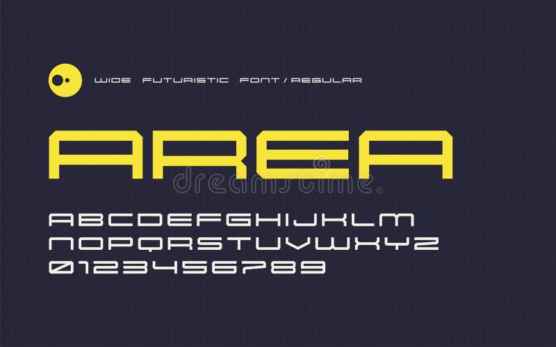 Vector Regular Futuristic Display Font, Modern Wide Typeface, Up Stock ... Vector Regular Futuristic Display Font, Modern Wide Typeface, Up Stock ...