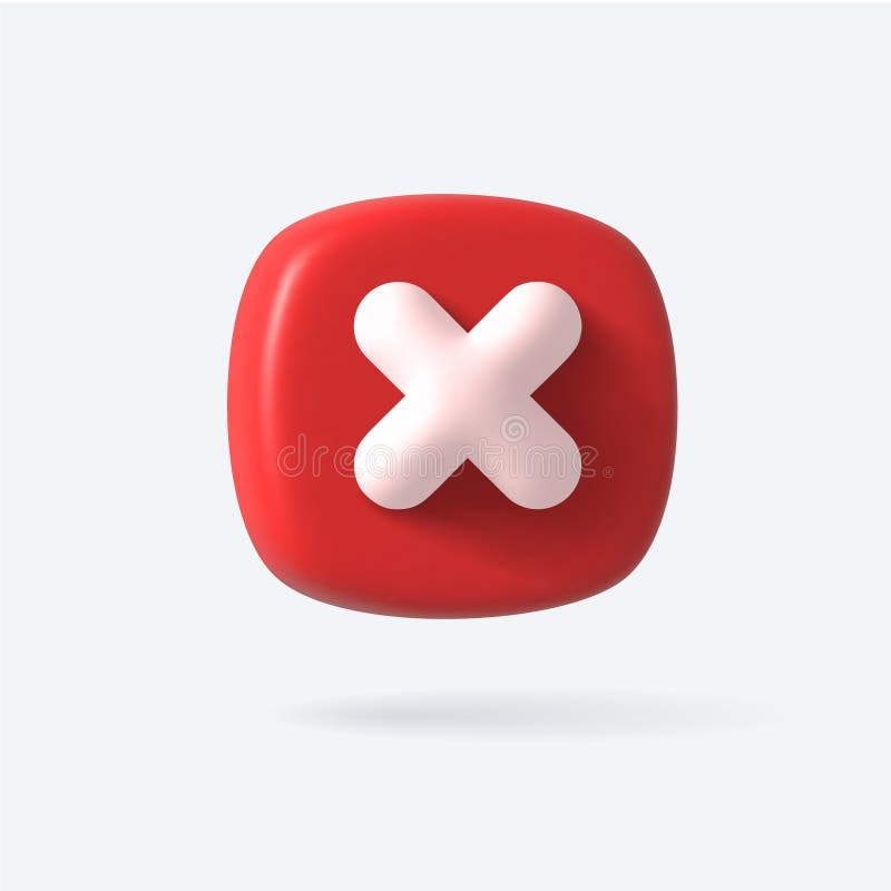 Vector Render 3d of Right Check Mark Box. Blue Approvement Icon or ...