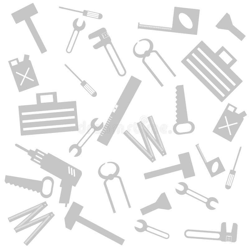 Vector Repair Tools Background Stock Vector - Illustration of mechanic ...