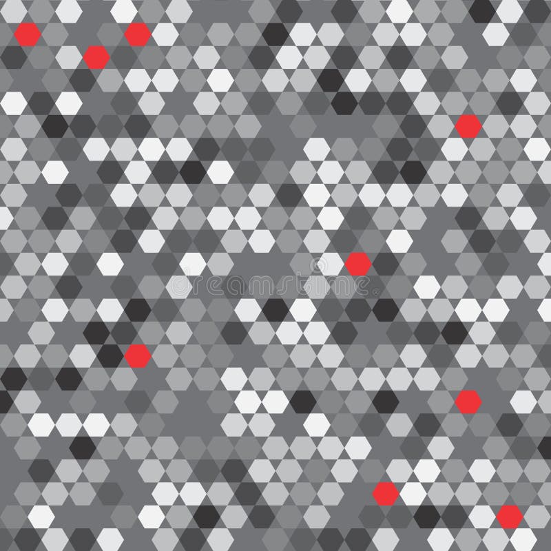 Vector Repeat Gexagon Pattern Stock Vector - Illustration of abstract ...