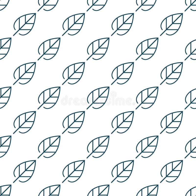 Vector Repeating Texture with Stylized Leaves Seamless Pattern. Graphic ...