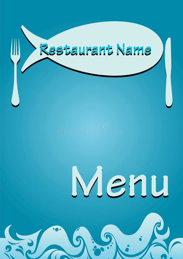Vector Restaurant Fish Menu Stock Vector - Illustration of advertising ...