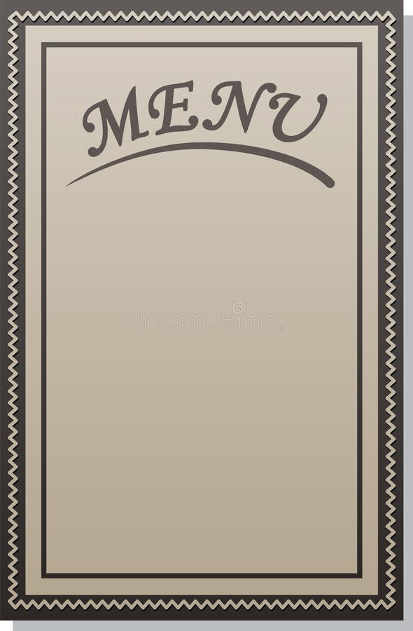 Vector Restaurant Menu Design Stock Vector - Illustration of ...