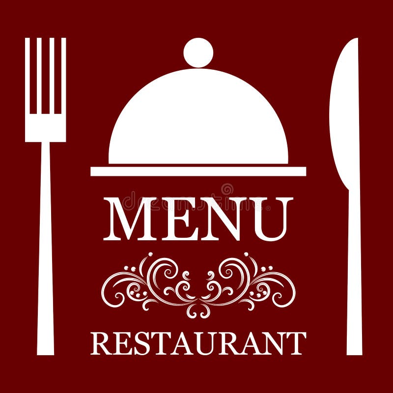 Vector restaurant menu stock vector. Illustration of silhouette - 27305455