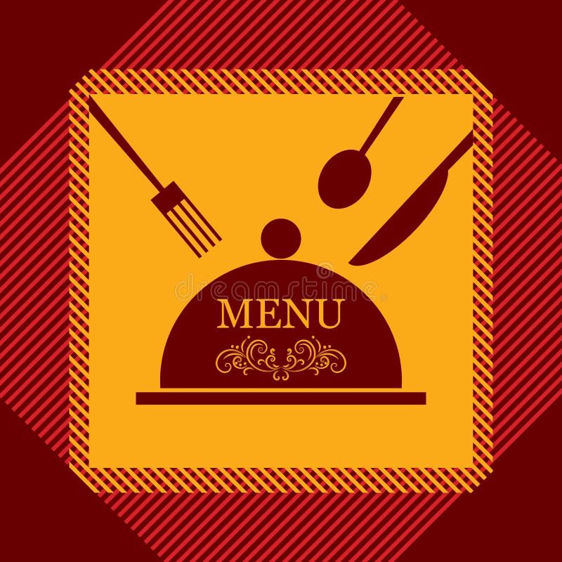 Vector restaurant menu stock vector. Illustration of knife - 27305428