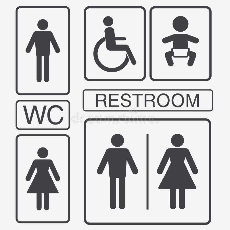 Pictogram Child Restroom Icons Stock Illustrations – 250 Pictogram ...