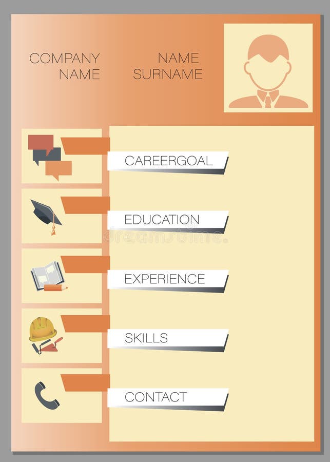 Summary, Resume Female. Vector Template. Design Creative, Professional ...