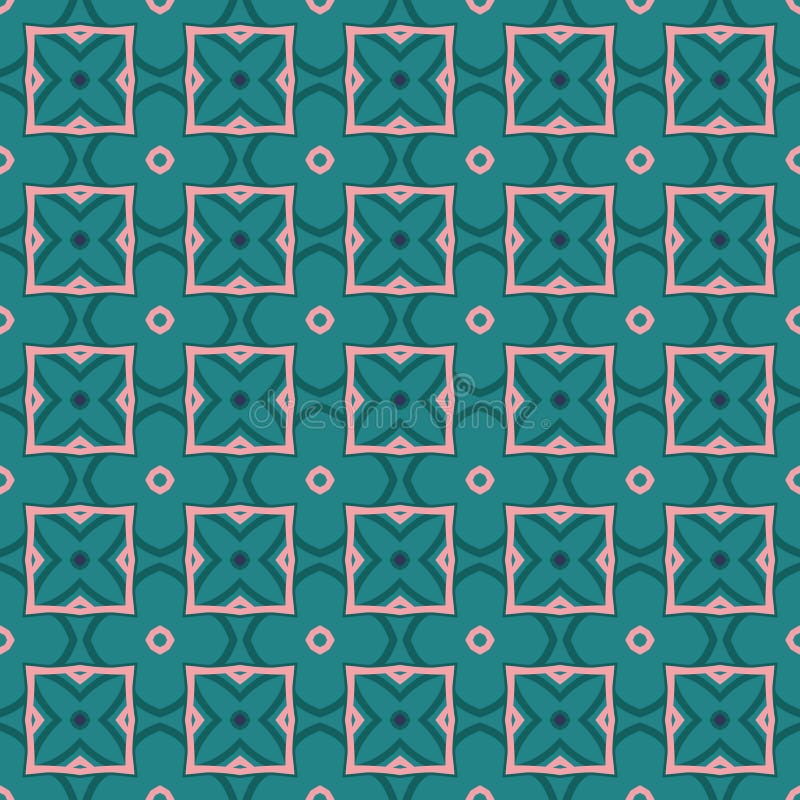 Vector Retro Bright Seamless Geometry Pattern Design Stock Vector ...