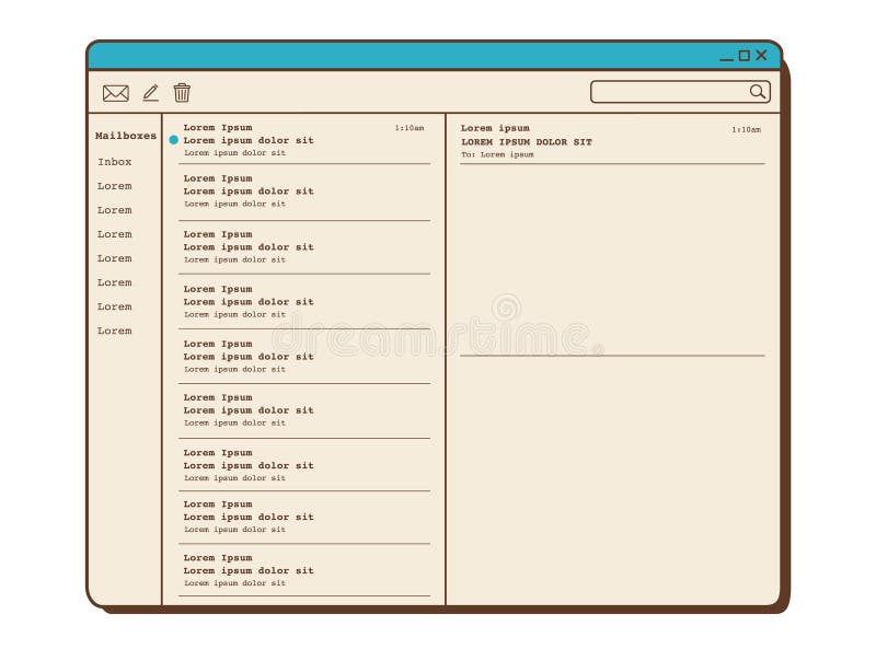 Vector Retro Chat Windows with Speech Bubbles and User Icon. Nostalgic ...