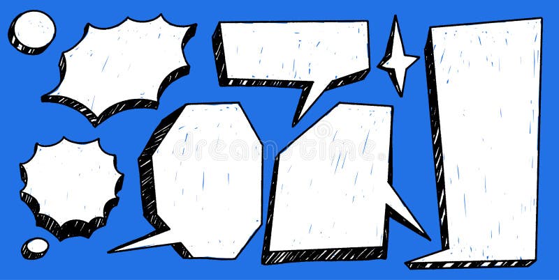 Vector Retro Comic Speech Bubble with Text and Talk Icons. Cloud ...