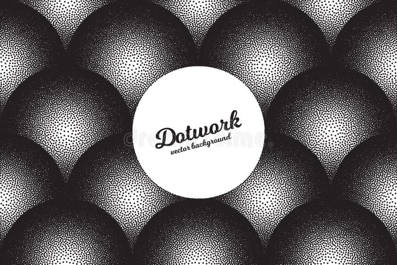 Vector Retro Dotwork Texture Background Stock Vector - Illustration of ...