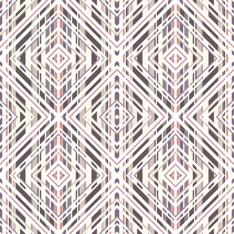 Vector Retro Geometric Colorful Seamless Pattern Stock Vector ...