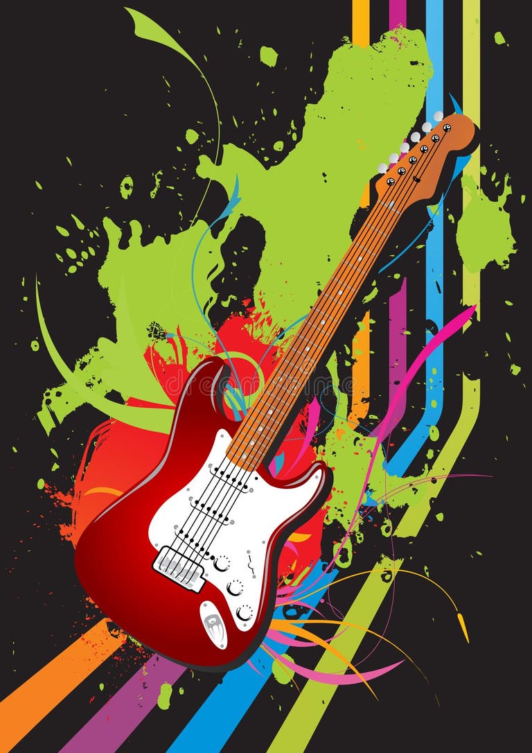 Guitar Splatter Stock Illustrations – 244 Guitar Splatter Stock ...