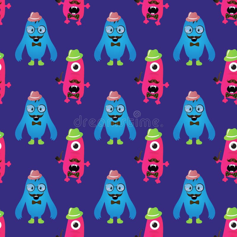 Set Of Cute Retro Vintage Hipster Robots Stock Vector - Illustration of ...