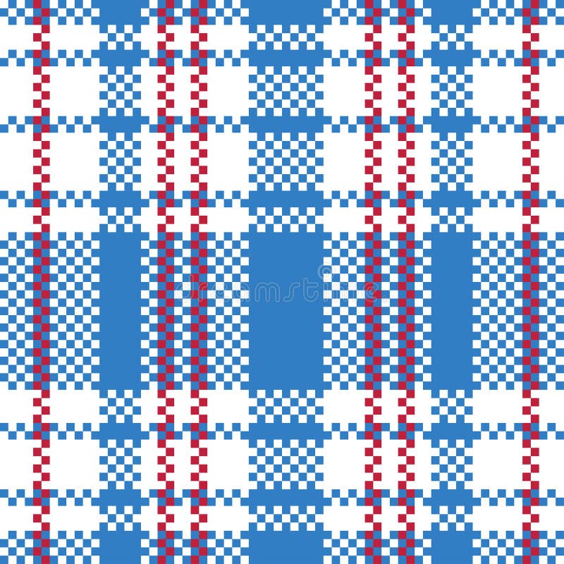 Retro Red White Blue Iconic Old Hong Kong Checker Seamless Pattern for ...